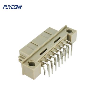China DIN 41612 Male Plug Eurocard 3 Row 96 Pin Right Angle PCB Connector 2.54mm Pitch for sale