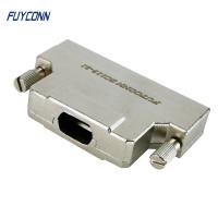 China 68 Pin Male SCSI MDR Connector Solder Cup 2.54mm Pitch with Metal Hood for sale