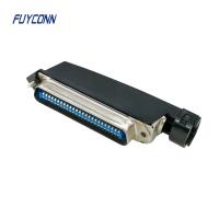 China Male 50 Pin Centronics Connector 57 CN Solder Pin with Plastic Hood 2.16mm Pitch for sale