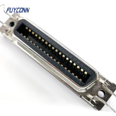 China 36-Pin DDK Centronics Female Connector 2.16mm Pitch PCB Mount with Spring Latches for Printers for sale