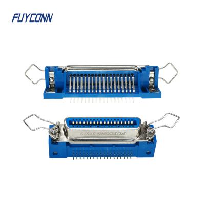 China PCB Right Angle Centronics 50 36 24 14 Pin Female DDK Connector for sale