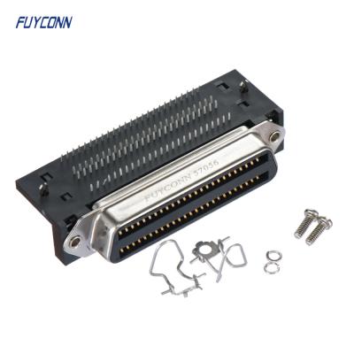 China Amphenol 957 100 Pin Female PCB Right Angle Centronics Connector 2.16mm Pitch UL-94-V0 Rated for sale