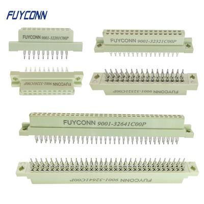 China DIN 41612 Connector 2 Row Female Press Pin 64 Pin Solderless Eurocard Connector for sale