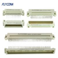 China DIN 41612 Right Angle Male Connector 2 Rows 64 Pin Eurocard PCB 2.54mm Pitch for sale