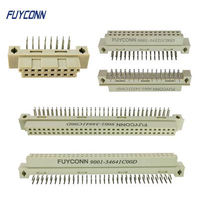 China DIN41612 Female Eurocard Connector 90 Degree R/A PCB 32 Pin 64 Pin 2.54mm Pitch for sale