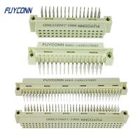China Female Eurocard DIN 41612 Connector 3 Rows 96 Pin Right Angle PCB Receptacle for sale