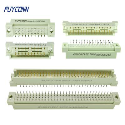 China DIN 41612 Connector Male 3 Rows 96 Pin Straight PCB Vertical Eurocard Connector for sale