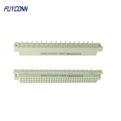 China DIN 41612 3 Row Female Connector 30 Pin Press Fit Solderless VMEbus Eurocard for sale