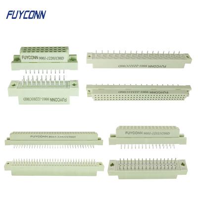 China Female DIN 41612 Eurocard Connector 3 Row 96 Pin Straight PCB Terminal 2.54mm Pitch for sale