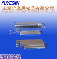 China 50 Pin Centronic Receptacle Female Solder Connector 2.16mm Pitch Metal Cover UL for sale