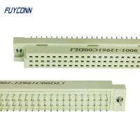 China Female DIN 41612 Connector 96 Pin 2.54mm Pitch Straight PCB Eurocard Gray for sale