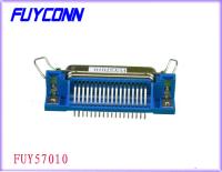 China 36-Pin Right Angle IEEE 1284 PCB Connector - Female Receptacle with 2.16mm Pitch and 5A Rating for sale