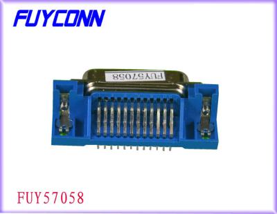China 36-Pin Female IEEE 1284 Centronic Connector - 2.16mm Pitch Right Angle PCB Receptacle for Printers for sale