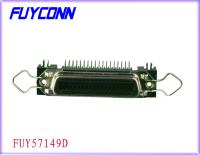 China 36-Pin 2.16mm Pitch Right Angle PCB Connector with IEEE 1284 Compliance and Board Lock for sale