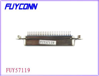 China 36-Pin IEEE 1284 Centronic Connector Female Receptacle 2.16mm Centerline UL Certified PCB Mount for sale