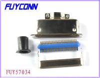 China Centronic 36-Pin Male Solder Connector with 2.16mm Centerline and Metal Hood for 5A Applications for sale