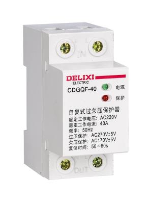 China CDGQF Self - Reset Over / Under Voltage Protector 1P+N / 3P+N 20 / 50 / 80 / 100A for sale