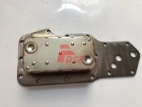 China 6D102 7P 6735-61-2110 Engine Oil Cooler Cover Core For Excavator Parts PC200-6 for sale