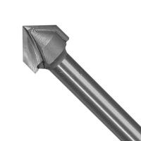 China TCT CNC Carving Bit 90 Degree V Groove Cutter 3/8 Inch To 1 Inch Cutting Length for sale