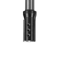 China Cutting Dia 8mm 22mm Straight Flute Router Bit With Double Sided Insert Blade for sale