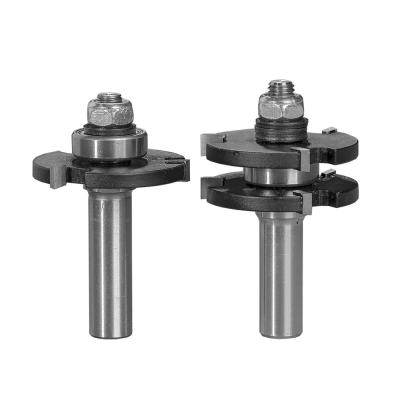 China CNC Router Bits Installed Tongue and Groove Bits for sale