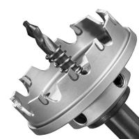 China Metric Size 16mm-67mm Carbide Tipped Hole Saw Flat Cut TCT Hole Saw Metal Cutting for sale
