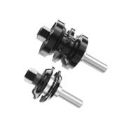 China Black 2PC Joint Router Bit Rail And Stile Set Shank 1/2 Cutting Dia 1-5/8 for sale