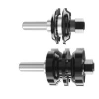 China Black 2PC Joint Router Bit Rail And Stile Set Shank 1/2 Cutting Dia 1-5/8 for sale
