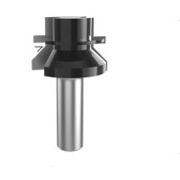 China 45 Degree V Notch Tongue And Groove Joint Router Bit Cutting 35mm Dia for sale