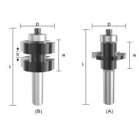 China Solid Carbide Tongue And Groove Bits For Woodwork Milling With Router Table for sale