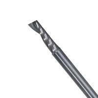 China Single Flute Upcut Spiral O Flute Bits For Cutting Soft And Hard Plastic for sale