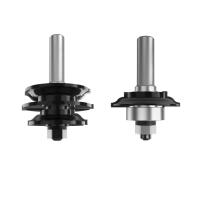 China 2 PCS Ogee Rail And Stile Router Bits For Cabinet Doors With Glass Inserts for sale