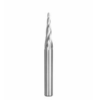China Four Flute M2 HSS Router Bit TiN ZrN 3D Carving Bits For Aluminum And Plastic for sale