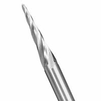 China Four Flute M2 HSS Router Bit TiN ZrN 3D Carving Bits For Aluminum And Plastic for sale