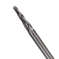 China Three Flute 12.7mm Shank Dia CNC Carving Bit Carbide Spiral Upcut 3D Router Bit for sale