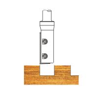 China Cutting Dia 8mm 22mm Straight Flute Router Bit With Double Sided Insert Blade for sale