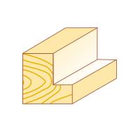 China 38.1mm Cutting Dia Rabbet Router Bit With Bearing For Tongue And Groove Joint for sale