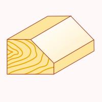 China TCT 45 Degree Chamfer Router Bit 22.2mm Cutting Dia Laminate Trimming Bit for sale