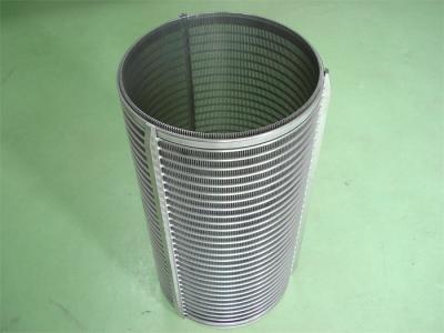 China Stainless Steel Slot Johnson Screen Filter Elements 15 Micron for sale