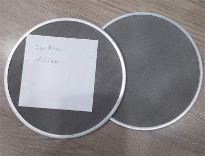China Rimmed Wire Mesh Filter Disc Stainless Steel Multi Layers Ss304 for sale
