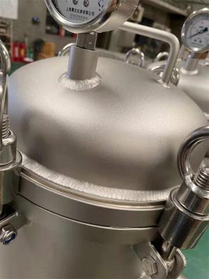 China 316l 0.5micron Stainless Steel Bag Filter Chemical Material Filtration for sale