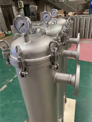 China Water Treatment 316 Stainless Steel Bag Filter Housing Unit 10um for sale