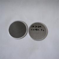China 200μM Ss 304 100 Mesh Screen Pack In Extrusion Rimless Welding Disk for sale