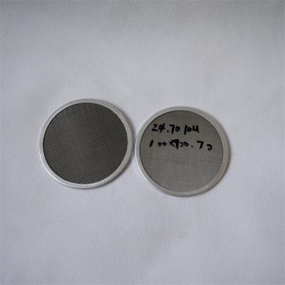China 200μM Ss 304 100 Mesh Screen Pack In Extrusion Rimless Welding Disk for sale
