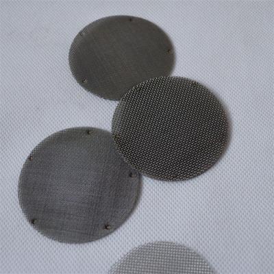 China 65 Micron Ss 304 Extruder Screen Pack , Cleaning Wire Mesh Filter Discs for sale