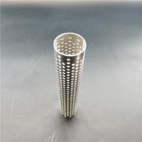 China Circular Hole 0.4mm 2mm Perforated Filter Tube for sale