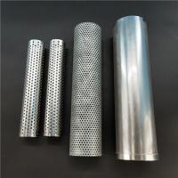 China Circular Hole 0.4mm 2mm Perforated Filter Tube for sale