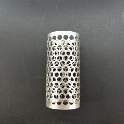 China Circular Hole 0.4mm 2mm Perforated Filter Tube for sale