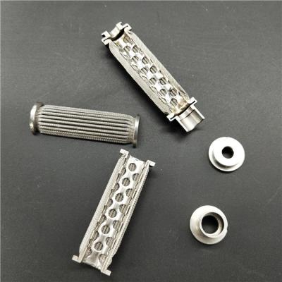 China Chemical Strainer OD 140mm 5um Sintered Wire Mesh Filter for sale