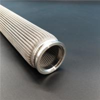 China Cartridge Housing SS316 200um Pleated Wire Mesh Filter for sale